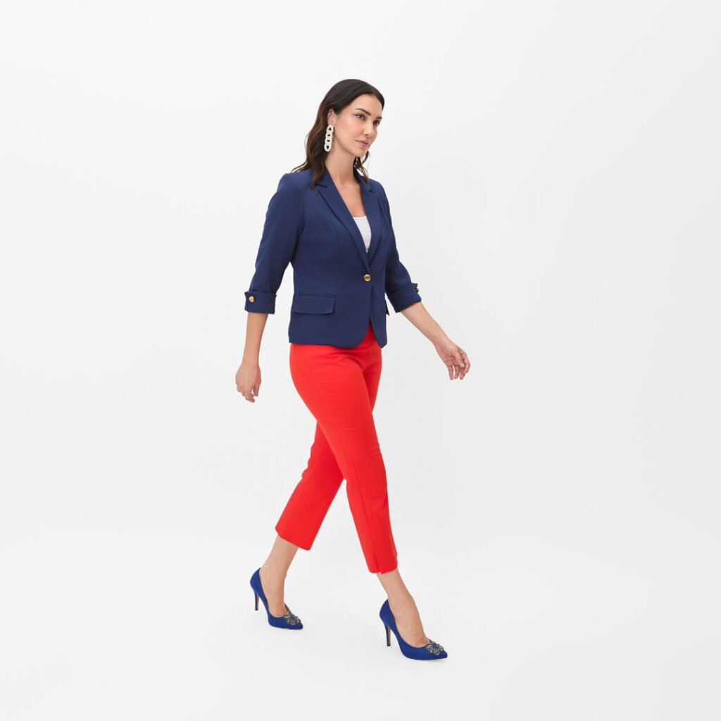Saco Azul con botón - LOFASSI